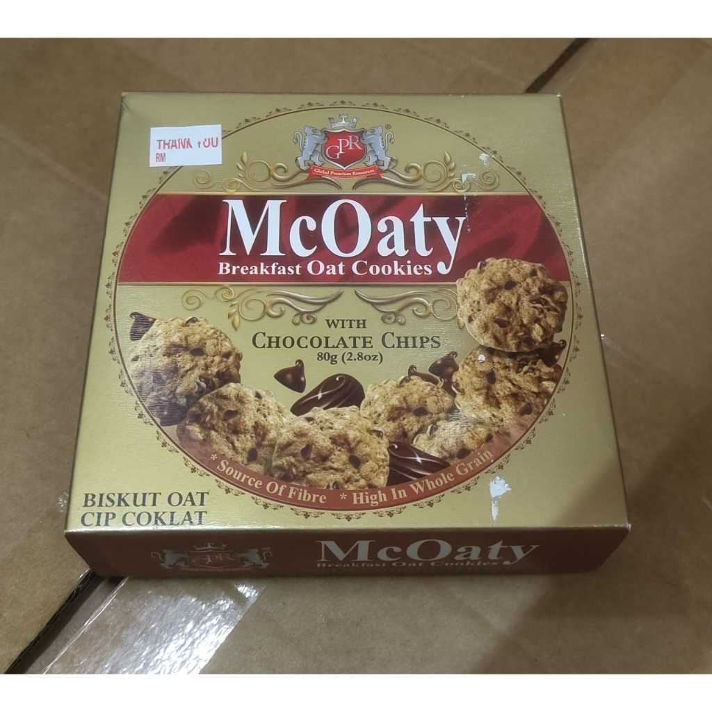 McOaty Breakfast Oat Cookies With Chocolate Chips 80g | Shopee Malaysia