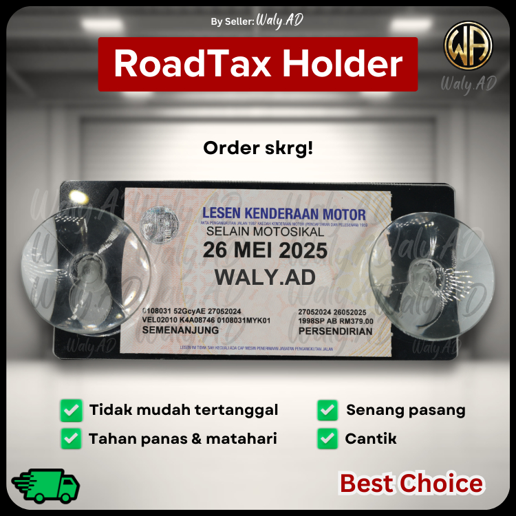 NEW Roadtax e-LKM Holder Car Road Tax Frame Pemegang Cukai Kereta Logo ...