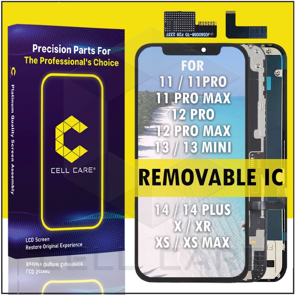 Removable IC LCD Screen For IP 14 13 12 11 PRO MAX/14 Plus /13 Mini/12 ...