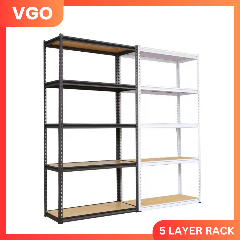 VGO 5 Tier Metal Boltless Rack Home kitchen Store Storage Rack ...