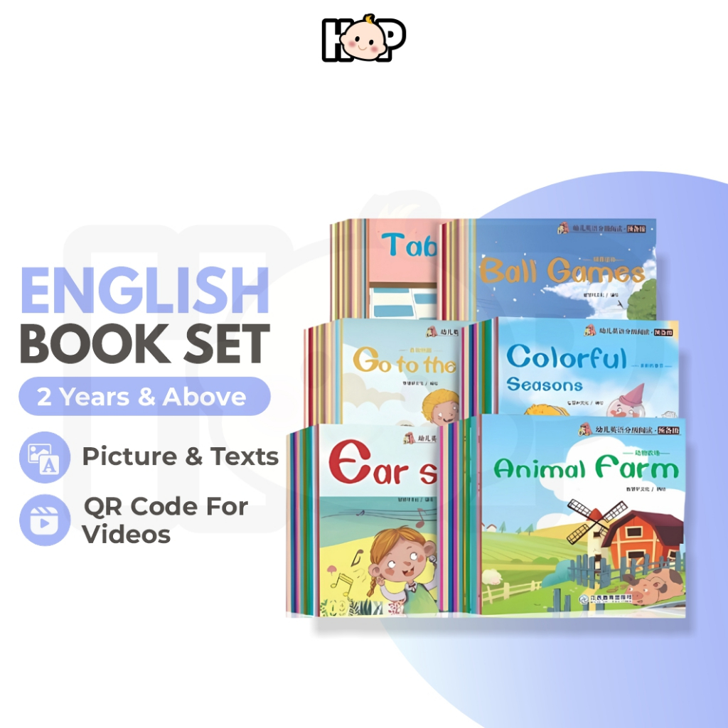 [60 Books Per Set] English Story Books for Kids Learning Book for Kids ...