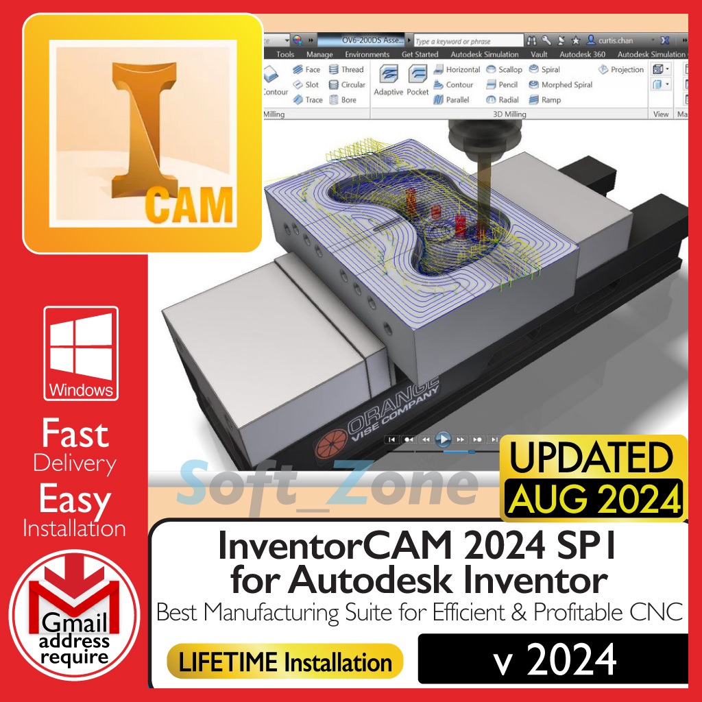 InventorCAM 2024 SP1 for Autodesk Inventor | Windows - SOFTWARE ...