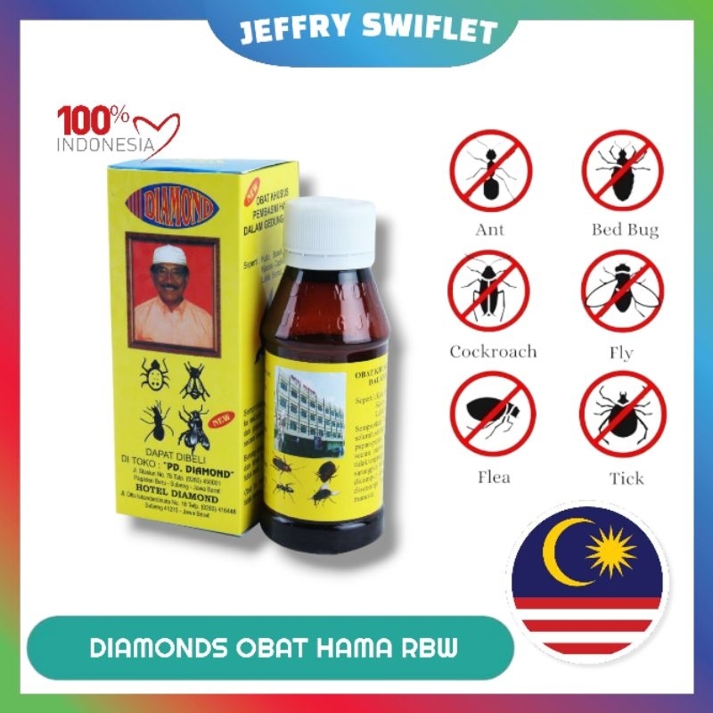 💯 % Original Diamond Obat Hama Perosak Untuk Rumah Burung Walet ...