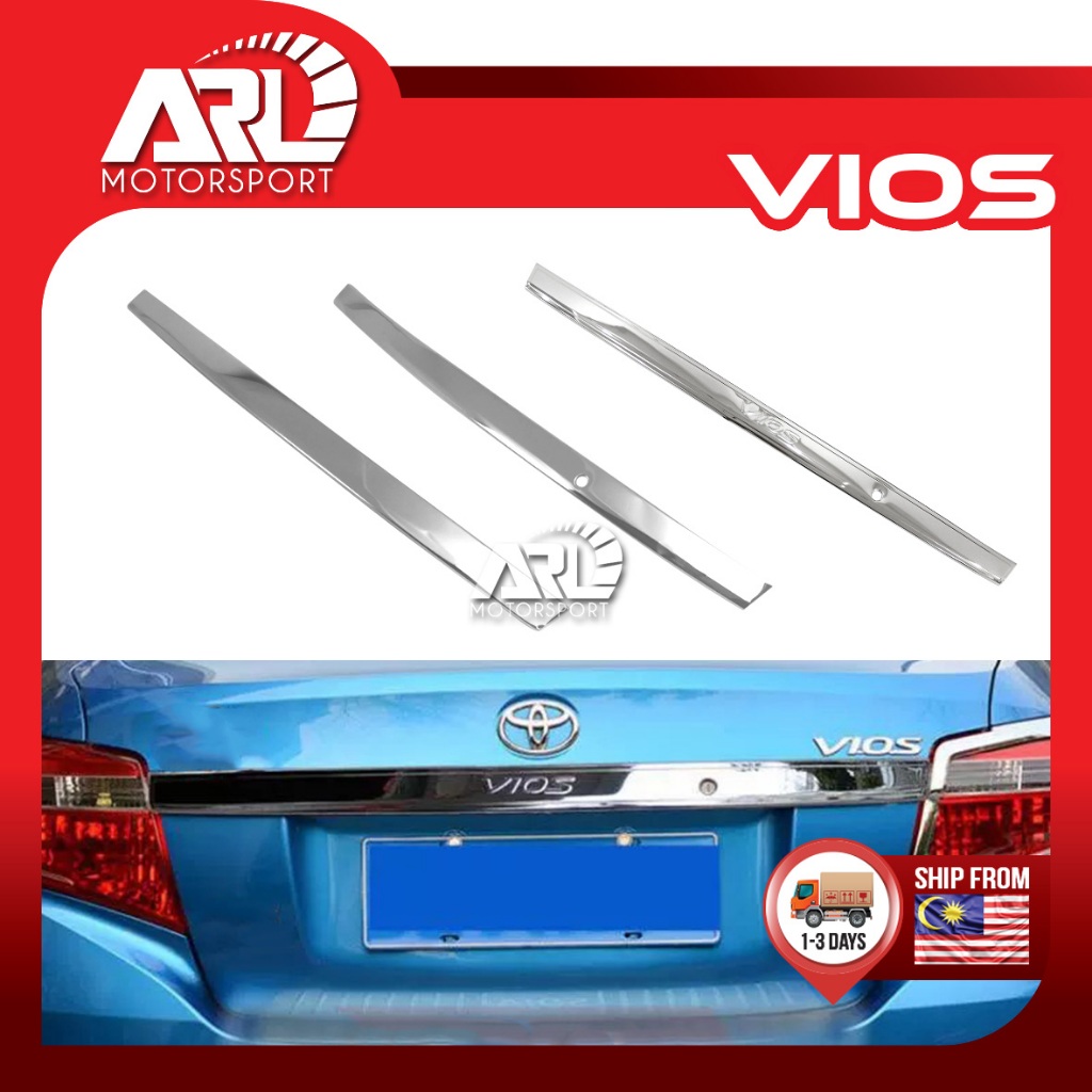 Toyota Vios XP150 NCP150 3rd Rear Chrome Bar - Stick Type Rear Tailgate ...