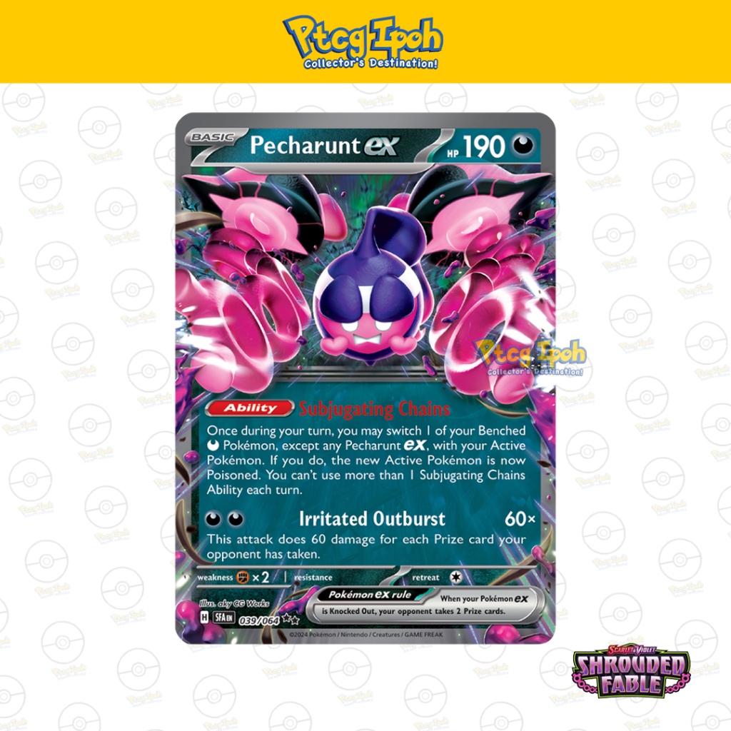 [Pokémon TCG] Shrouded Fable: Pecharunt ex - 039/064 - Ultra Rare ...
