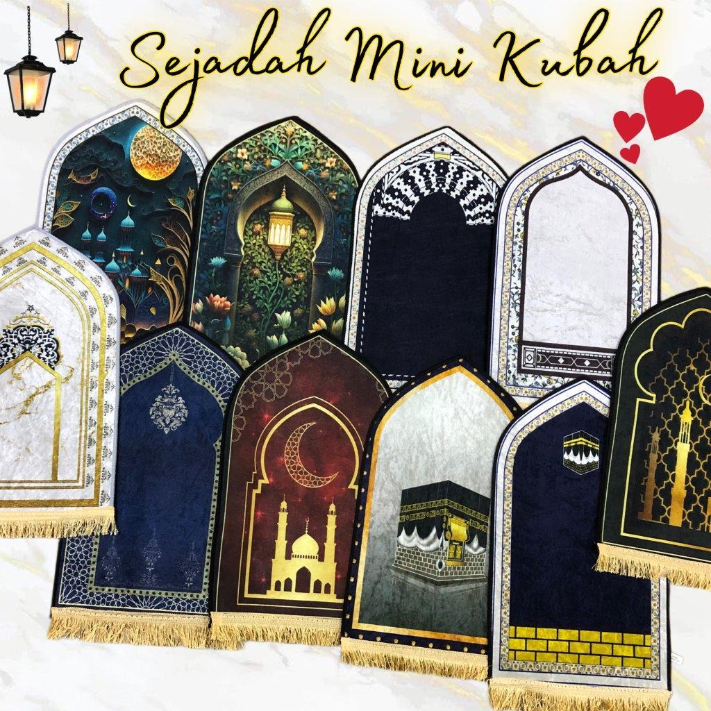 Sejadah Mini Kubah Muka Panjang /Shining /Sejadah Mini Muka Panjang ...