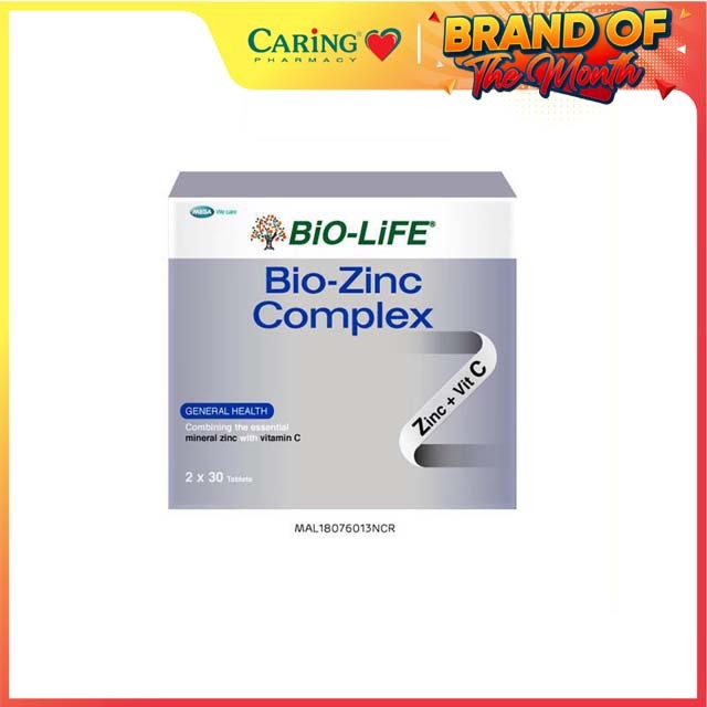 BIO-LIFE BIO-ZINC COMPLEX TABLET 30S × 2 | Shopee Malaysia