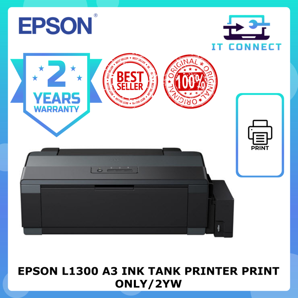 EPSON L1300 A3 INK TANK PRINTER PRINT ONLY/2YW *READY STOCK* | Shopee ...