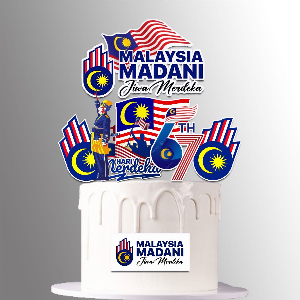 CAKE TOPPER MERDEKA MALAYSIA | Shopee Malaysia