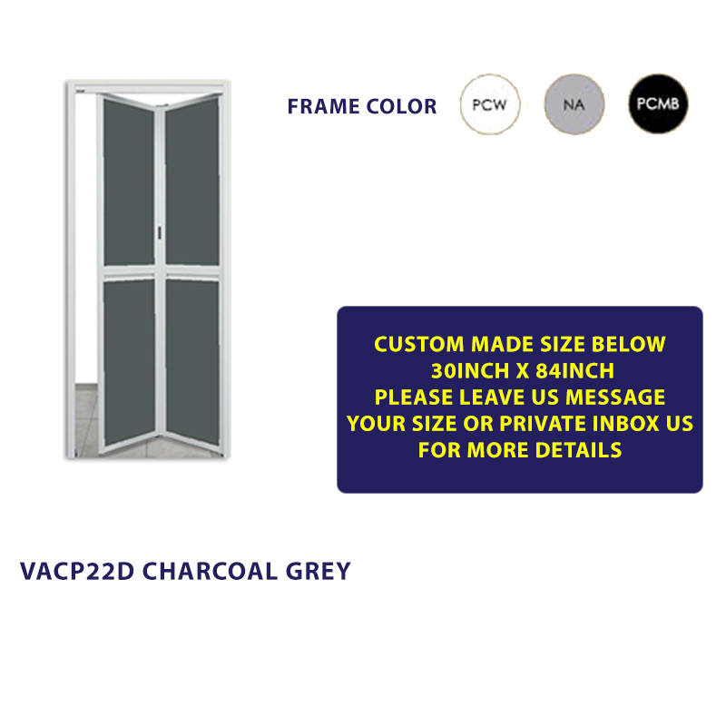 VITALLY Aluminium Bifold Door Minilite Toilet Door Custom Size 30INCH x ...