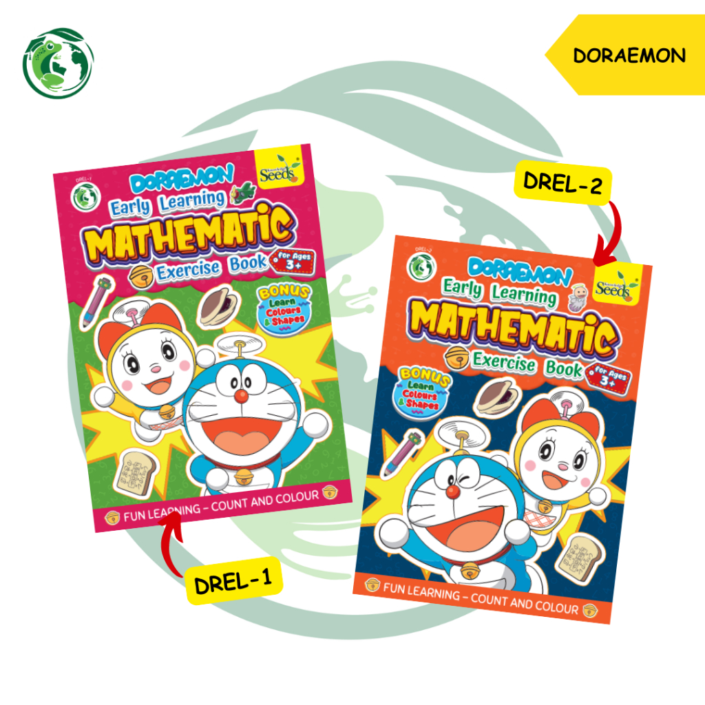 TOAD BOOKS: DORAEMON EARLY LEARNING MATHEMATIC EXERCISE BOOKS (DREL 1&2 ...