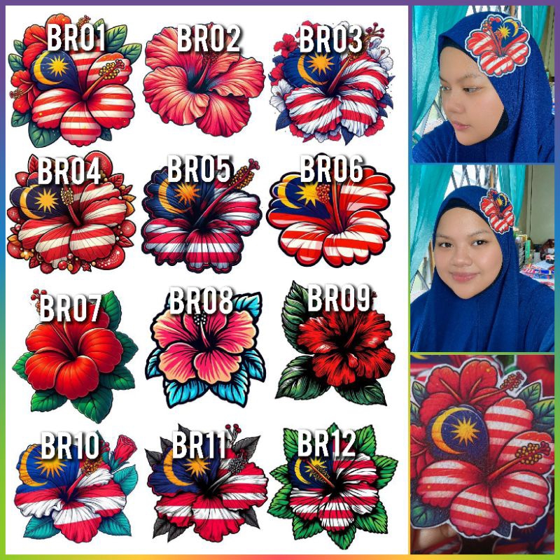 BROOCH BUNGA RAYA MERDEKA 🇲🇾🇲🇾🇲🇾 | Shopee Malaysia