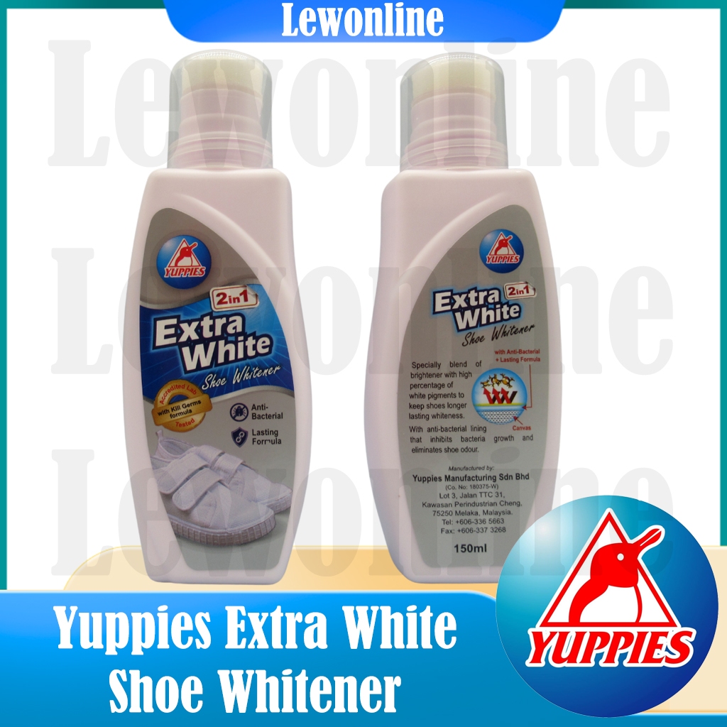 Shoe Whitener 2 x 150ml Yuppies Extra white / Kapur putih / shoe white ...