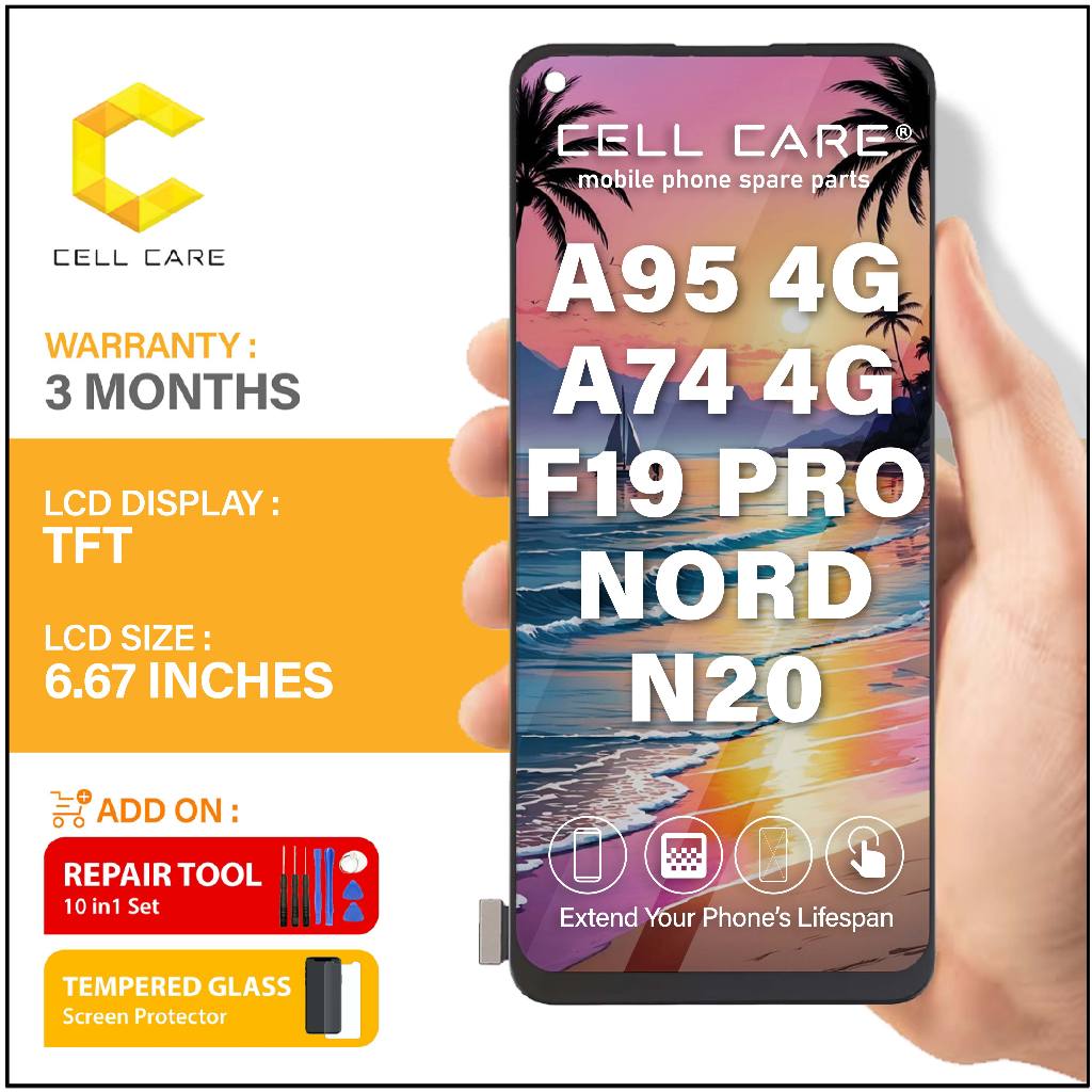 LCD Display Screen Compatible For OPPO A95 4G CPH2365 / A74 4G CPH2219 ...