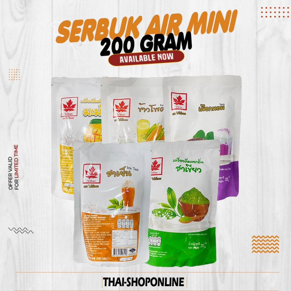 Serbuk Air Ice Blended Air Balang Pelbagai Jenis Perisa Red Leaf Powder ...