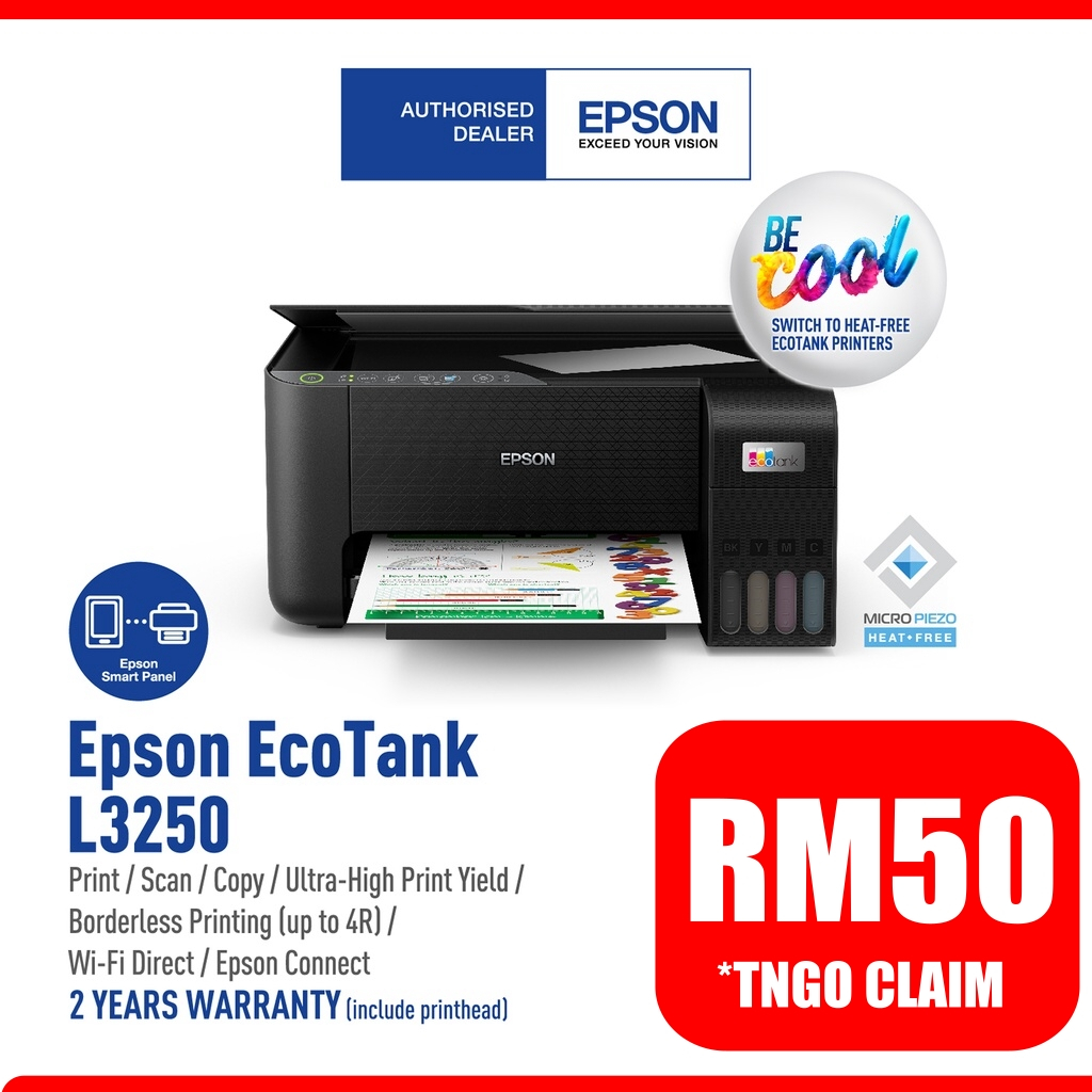 Epson L1210 / L3210 / L120 / L1110 / L3110 L3256 Ink Tank Printer - HP 2135 2676 2622 E410 E470 ...