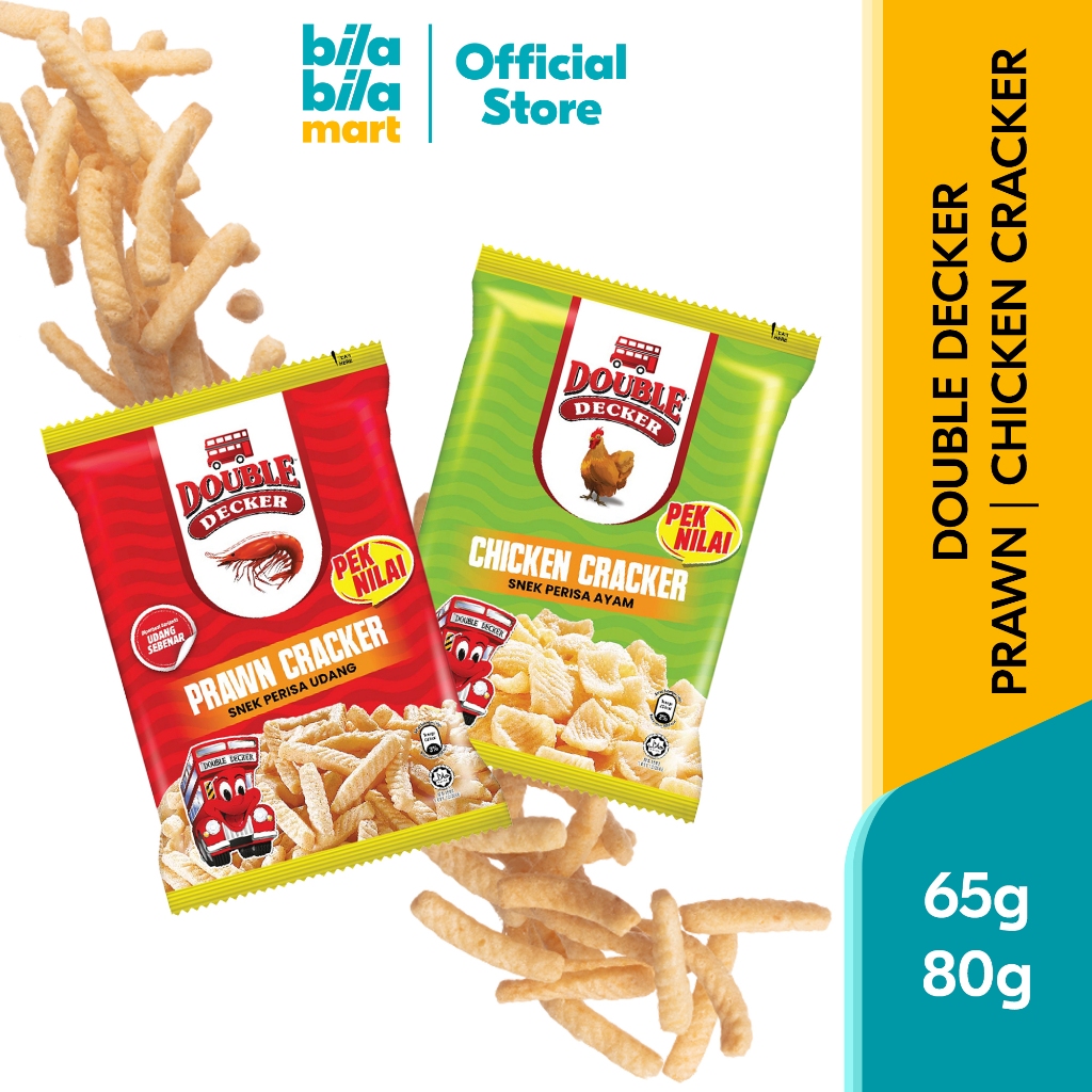 MAMEE Double Decker Prawn Cracker | Chicken Cracker (65g, 80g) Kerepek Udang Keropok Ayam ...
