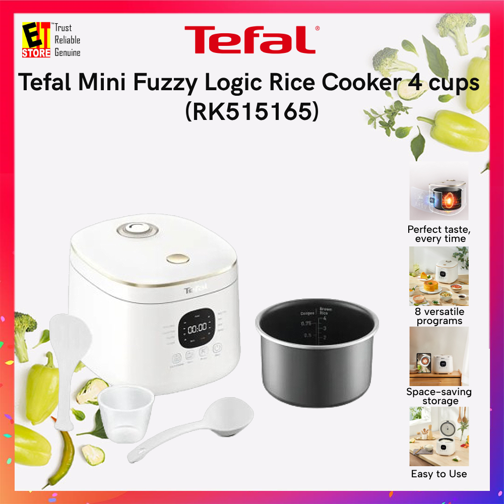 Tefal Mini Fuzzy Logic Rice Cooker 4 cups - (RK515165) | Shopee Malaysia