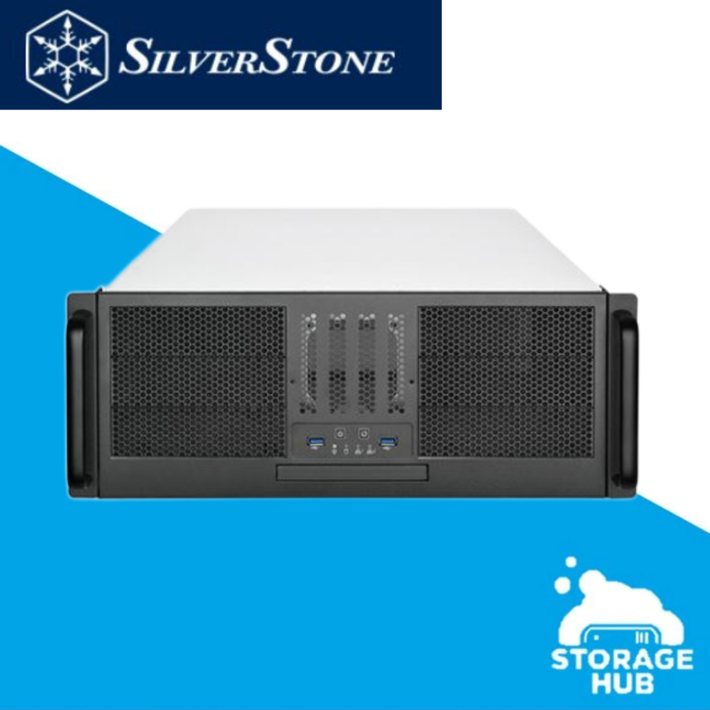 Silverstone RM41-506 4U 6-bay 5.25” Rackmount Server Chassis (No, PSU ...