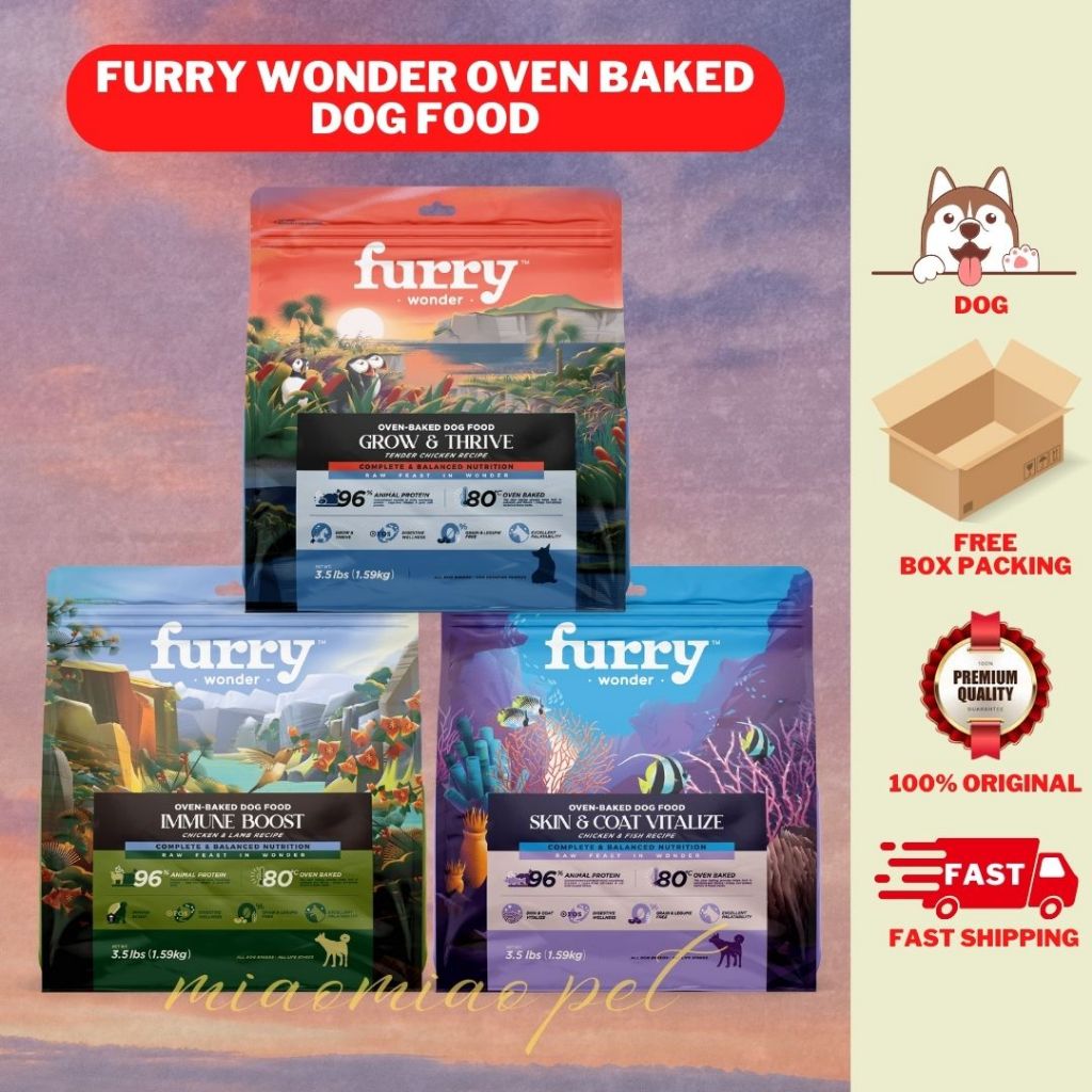 Furry Wonder Dog Premium Oven Baked Dog Food (1.59KG) Grain Free ...
