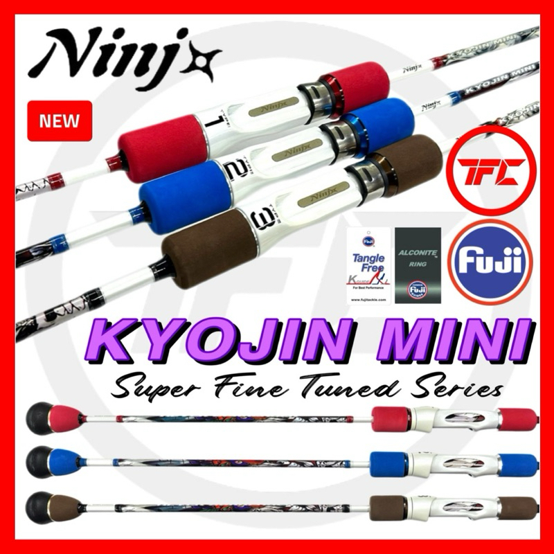 NINJA KYOJIN MINI Baitcast & Spinning Jigging Rod SW Overhead BC ...