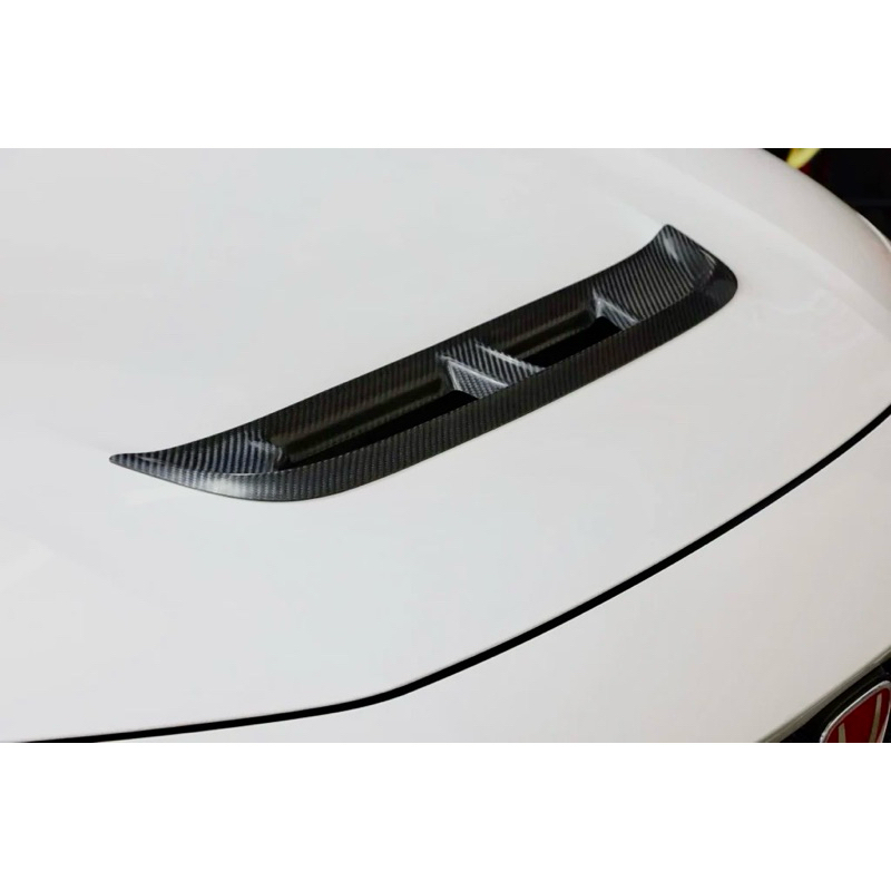 Honda civic FL5 TypeR carbon fiber front bonnet hood scoop scope air ...