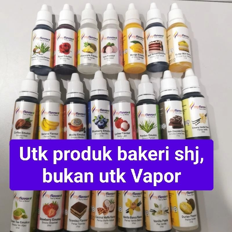 My flavor / myflavor food flavouring 25g emulco perasa creamy vanilla ...