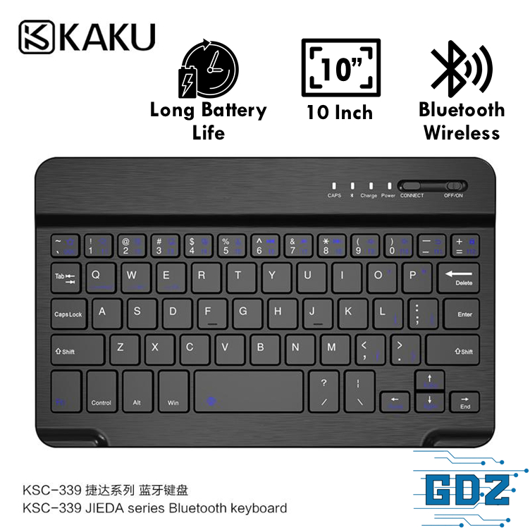 KAKU JIEDA 10" SMART Keyboard Wireless Bluetooth MULTI-SYSTEM ...