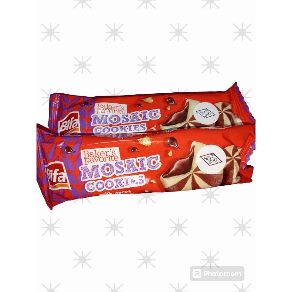 BIFA BAKERS FAVORITE MOSAIC COOKIES WITH COCOA CREAM FILLING 60G X 3PCS ...