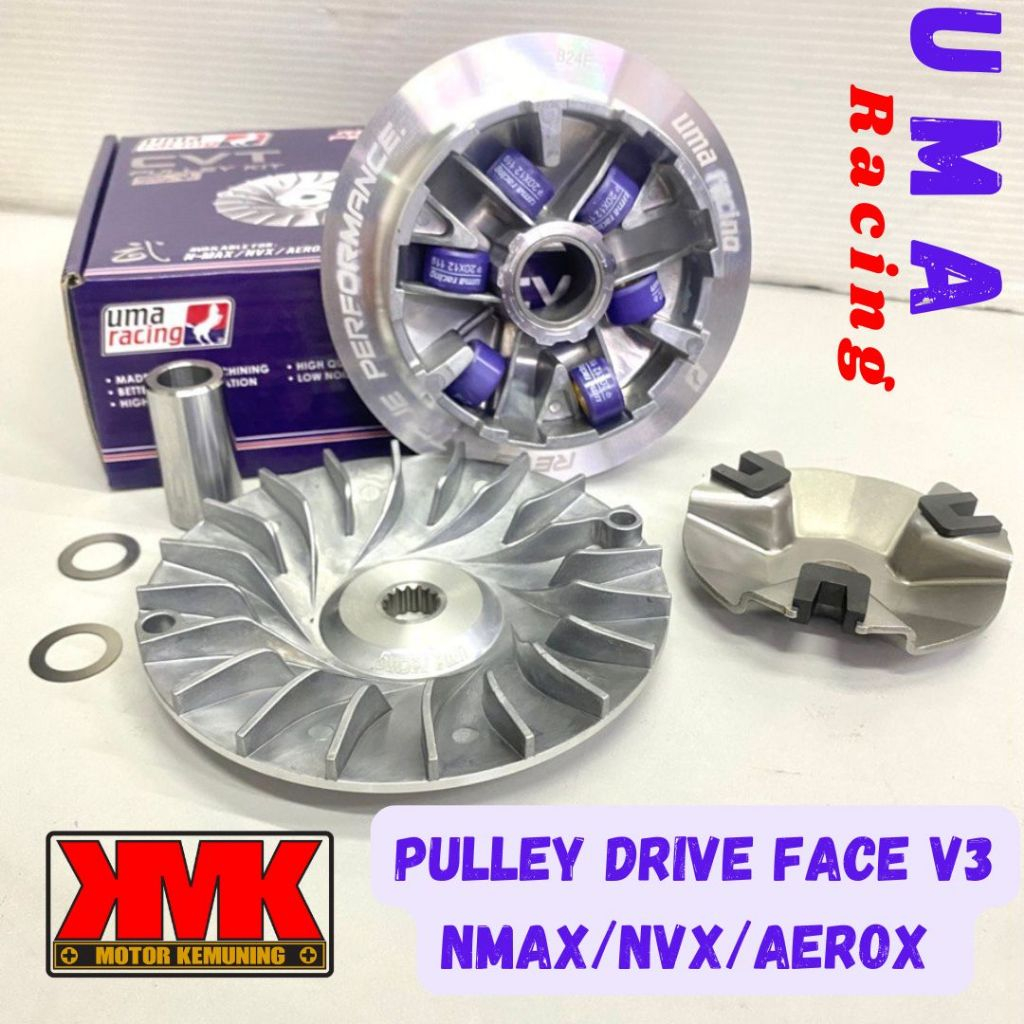 UMA RACING PULLEY DRIVE FACE (UMA VERSION V3) NMAX NVX AEROX PULLEY ROLLER 11G | Shopee Malaysia