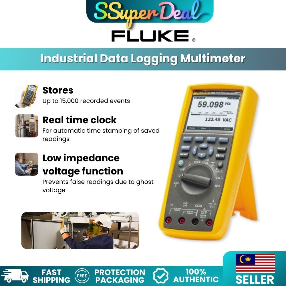 Fluke 289 True RMS Industrial Data Logging Multimeter with TrendCapture ...