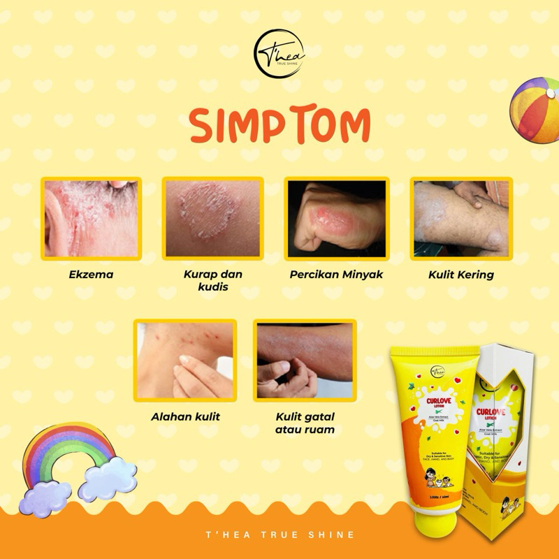Thea Curlove soothing cream lotion baby Treatment gatal kulit eczema ...