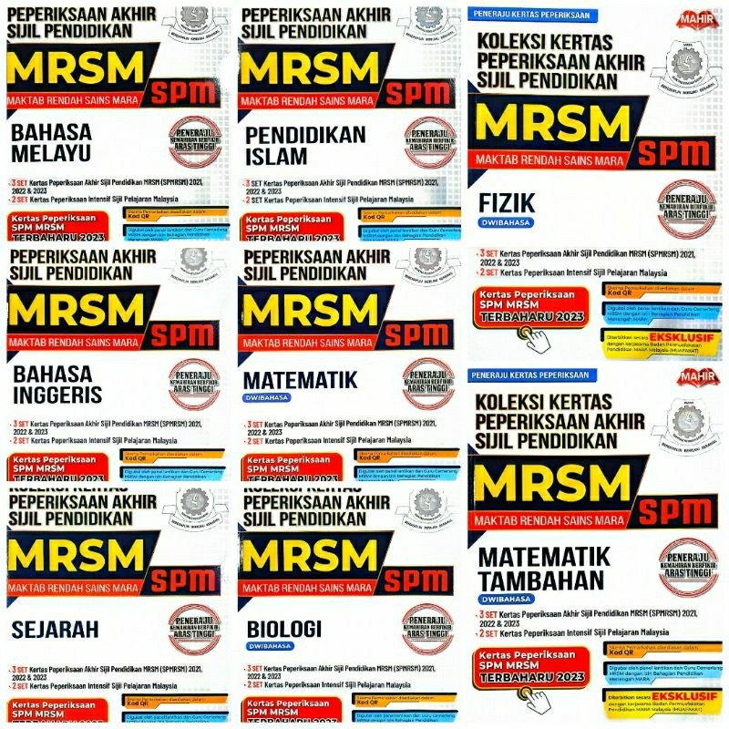 Koleksi Kertas Peperiksaan Akhir Sijil Pendidikan Mrsm Spm Mahir