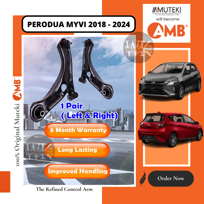 Muteki Front Lower Arm Set Perodua Myvi New 2018 - 2023 M800 Gen3 Heavy Duty Front Lower Arm Set ...