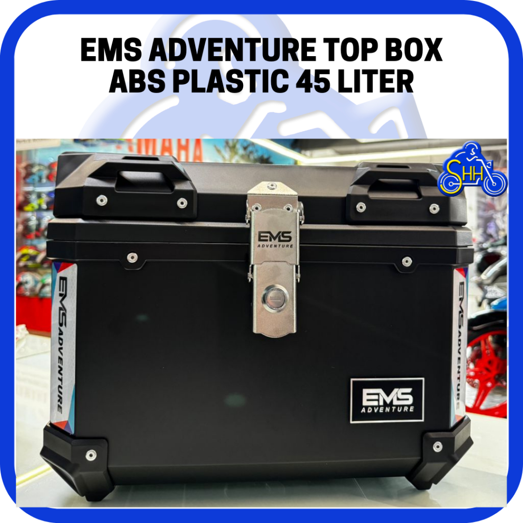 EMS ORIGINAL 45 LITER BOX ADVENTURE TOP BOX PLASTIC BLACK W45 READY ...