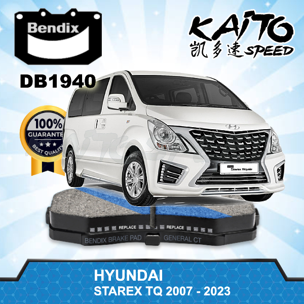 Bendix Front Brake Pad DB1940 Hyundai Starex TQ 2007 2008 2009 2010 2011 2012 2013 2024 2015 ...