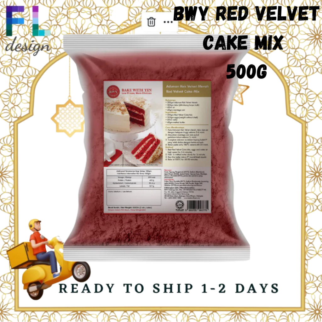 BWY RED VELVET CAKE MIX 500G | Shopee Malaysia
