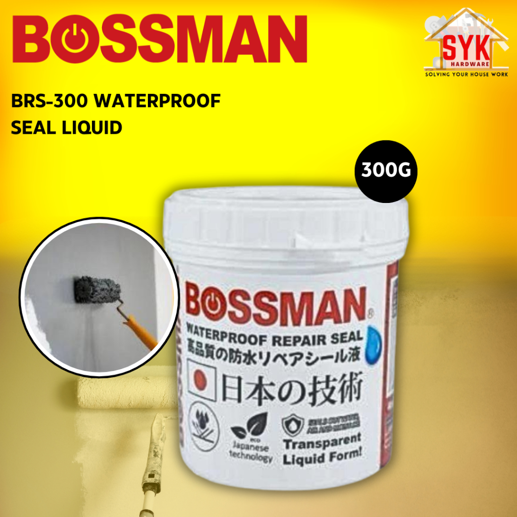 SYK Bossman BRS-300 Waterproof Repair Seal Liquid Polyurethvane Coating ...