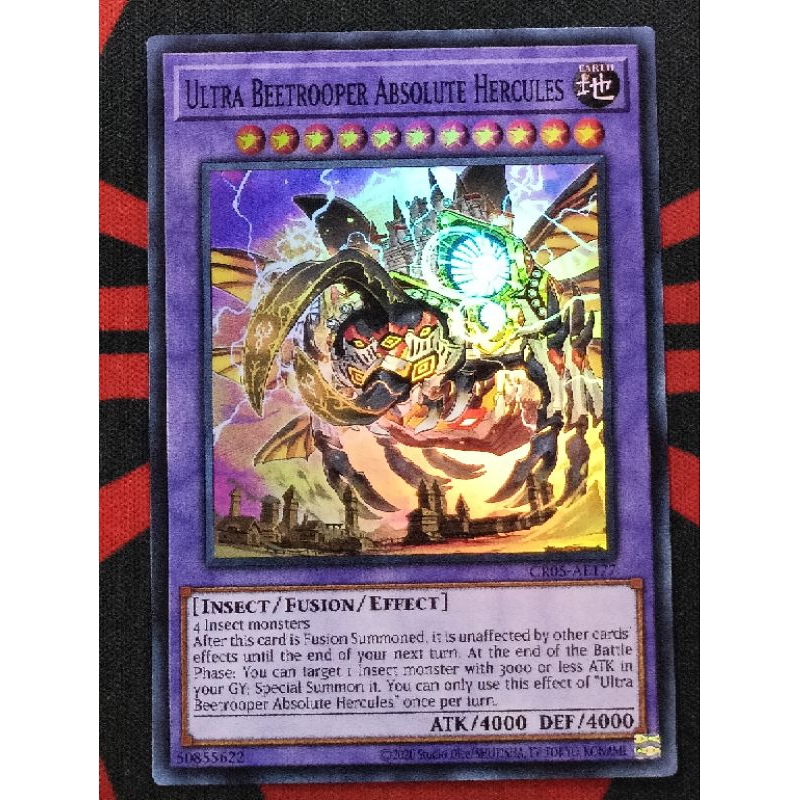 YUGIOH KONAMI CR05-AE177 Ultra Beetrooper Absolute Hercules (Super Rare) | Shopee Malaysia