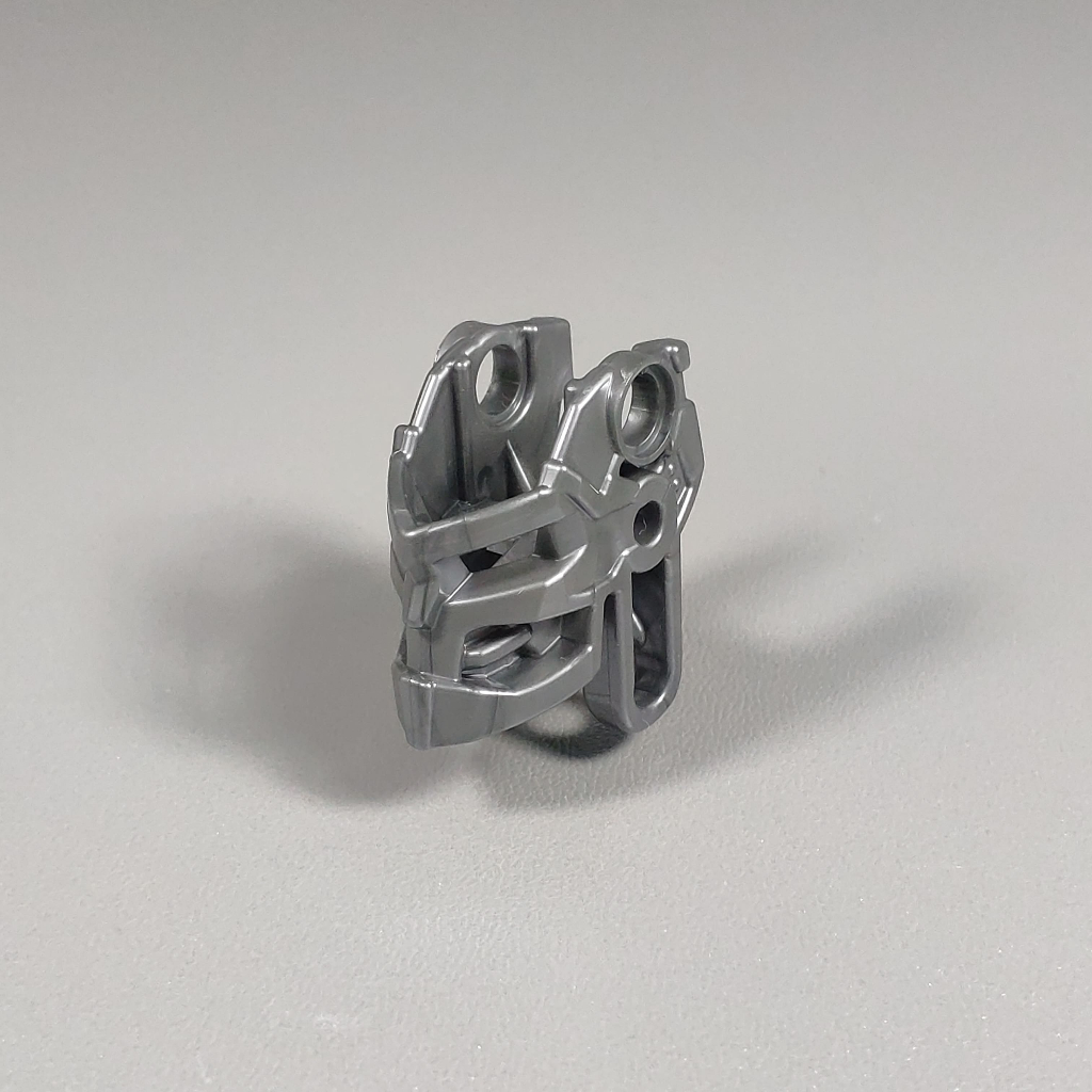 Lego Parts Bionicle - Flat Silver G2 Head Connector Block (Toa Okoto ...