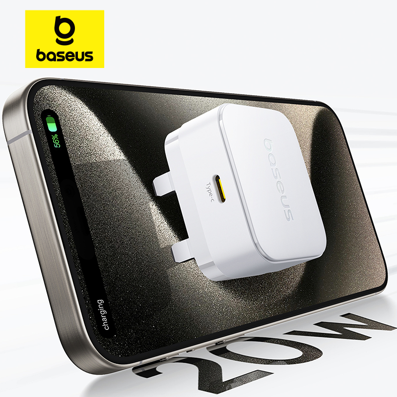 Baseus 20W PD USB-C Fast Charger for Phone Pad Samsung Galaxy Google ...