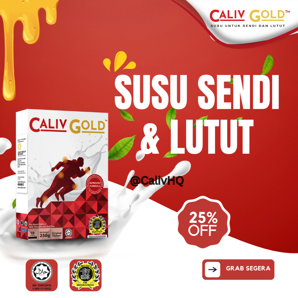 Combo Travel Pack CALIV GOLD Perisa Original & Strawberry Susu Untuk ...