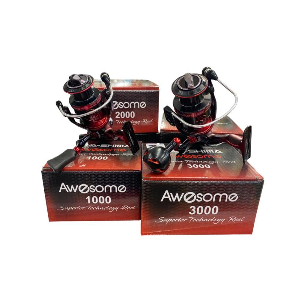 ORI AWASHIMA fishing reel AWESOME 1000 2000 3000 4000 5000 Spinning ...