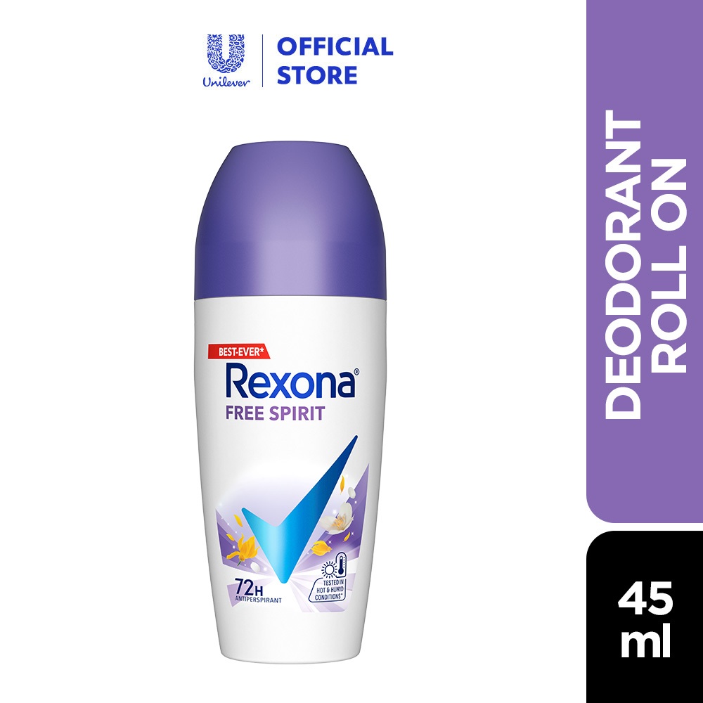 Rexona Women's Deodorant Roll On - Free Spirit (45ml) | Shopee Malaysia