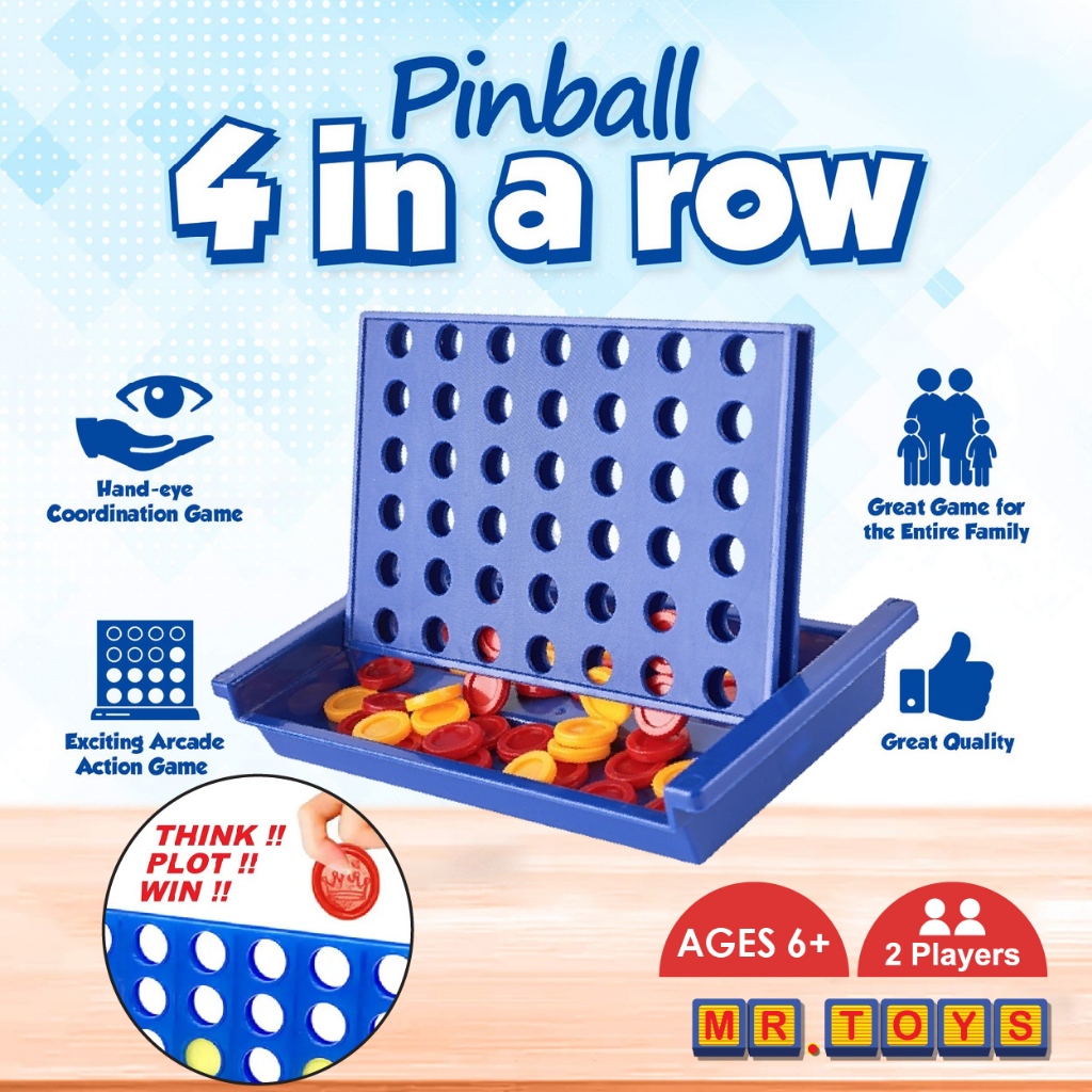 BINGO 4 IN A LINE Family Board Games Strategic Game Connect Four Row ...