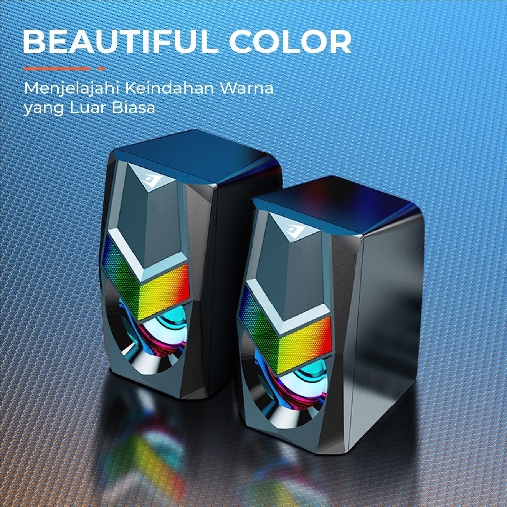 speaker gaming jertech RGB | Shopee Malaysia