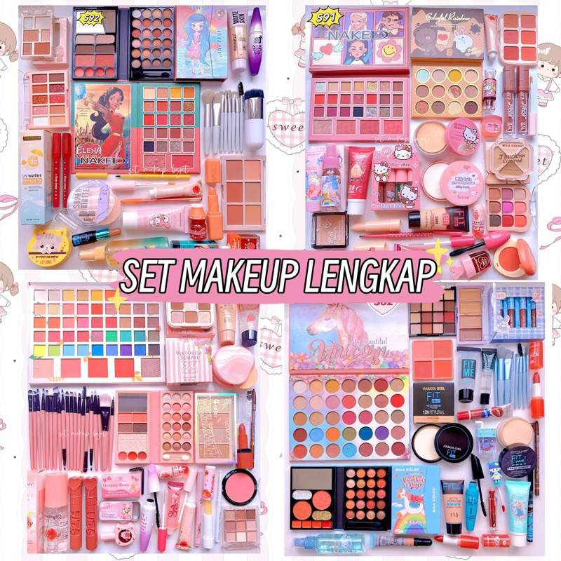 SET MAKEUP LENGKAP‼️COMPLETE MAKEUP SET 💯 FACE MAKEUP SETS | JOM ORDER ...