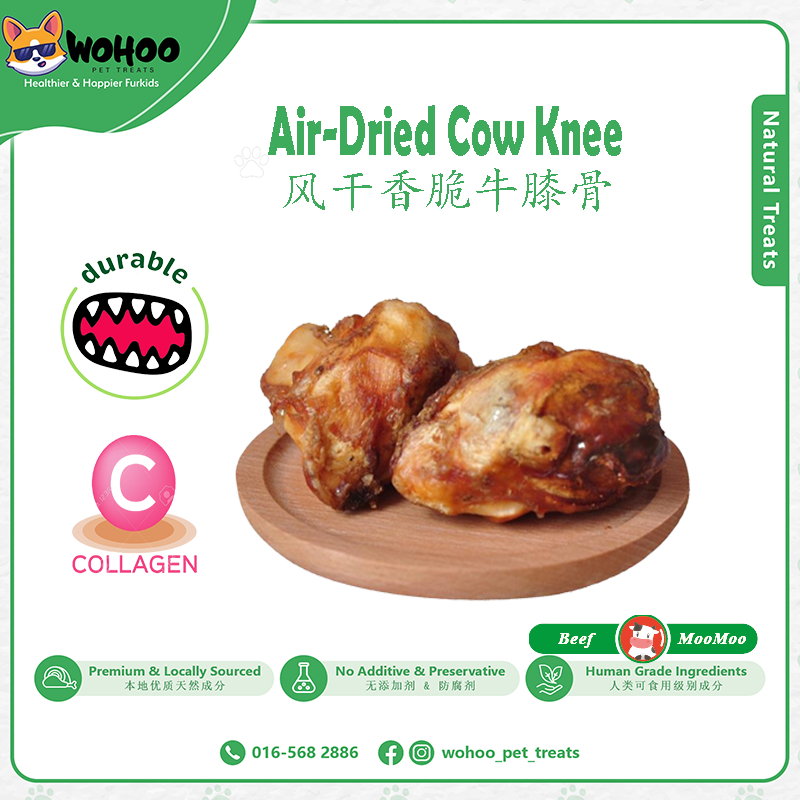 [Buy 10 Free 1]Air Dried Cow Knee Collagen Bone Chew Pet Teeth Molar ...