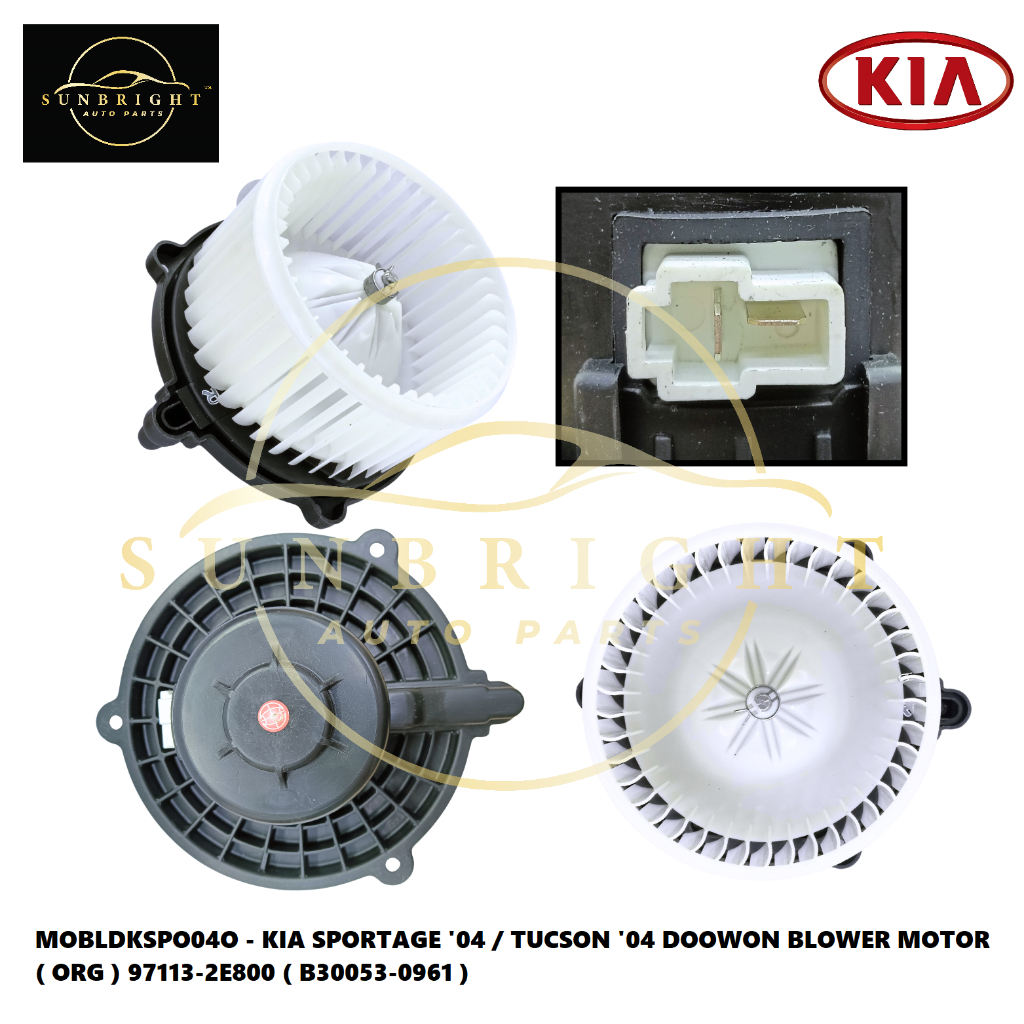 KIA SPORTAGE '04 / TUCSON '04 DOOWON BLOWER MOTOR ( ORG ) 97113-2E800 ...