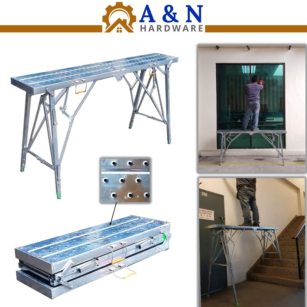 Heavy Duty Foldable Working Platform with Extendable Leg Workbench ...